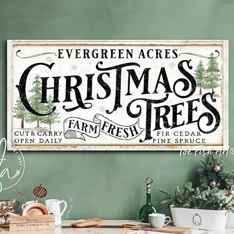 Tree Farm Sign - Etsy