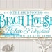 Custom Beach House Personalized Sign Modern Farmhouse Wall Decor Family ...