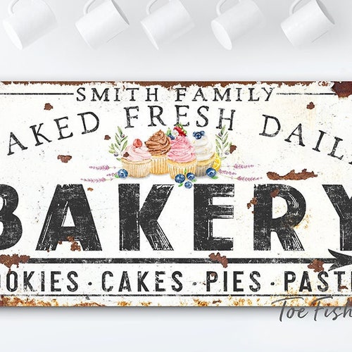 Bakery Sign Modern Farmhouse Wall Decor Kitchen Sign - Etsy