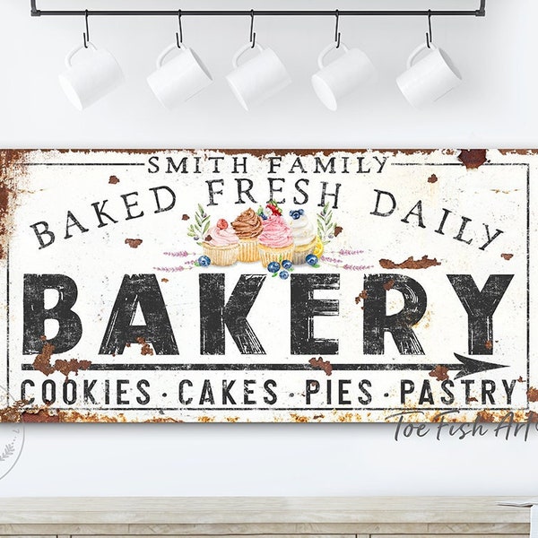 Personalized Vintage Bakery Sign - Etsy