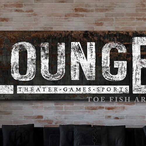 Game on Sign Modern Farmhouse Wall Decor Family Lounge Sign | Etsy