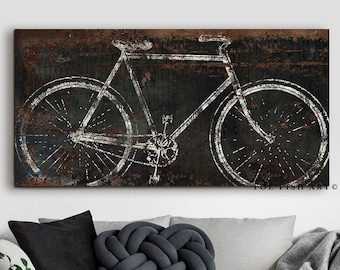Bicycle Canvas Wall Art - Etsy