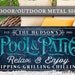 METAL SIGN Personalized Pool & Patio Sign Backyard Bar and - Etsy