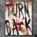 Turn Back Halloween Sign Danger Signs Industrial Halloween Decor Creepy ...