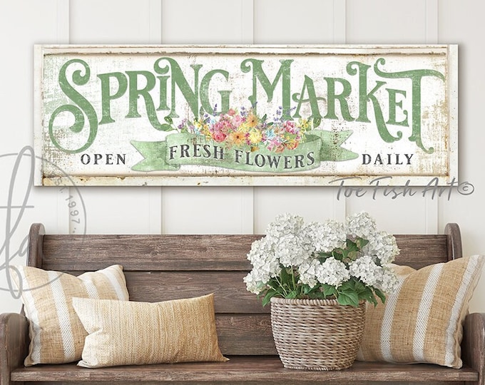 Spring Decor | Hello Spring | Farmhouse Decor | Spring Wall Decor ...