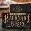 Personalized Back Patio Sign Backyard Bar and Grill Signs Pool & Patio ...