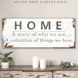 Home Definition Sign Story of Who We Are Collection of Things We Love ...