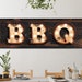 BBQ Sign Barbecue Marquee Kitchen Decor Gift for Dad Rustic Farmhouse ...