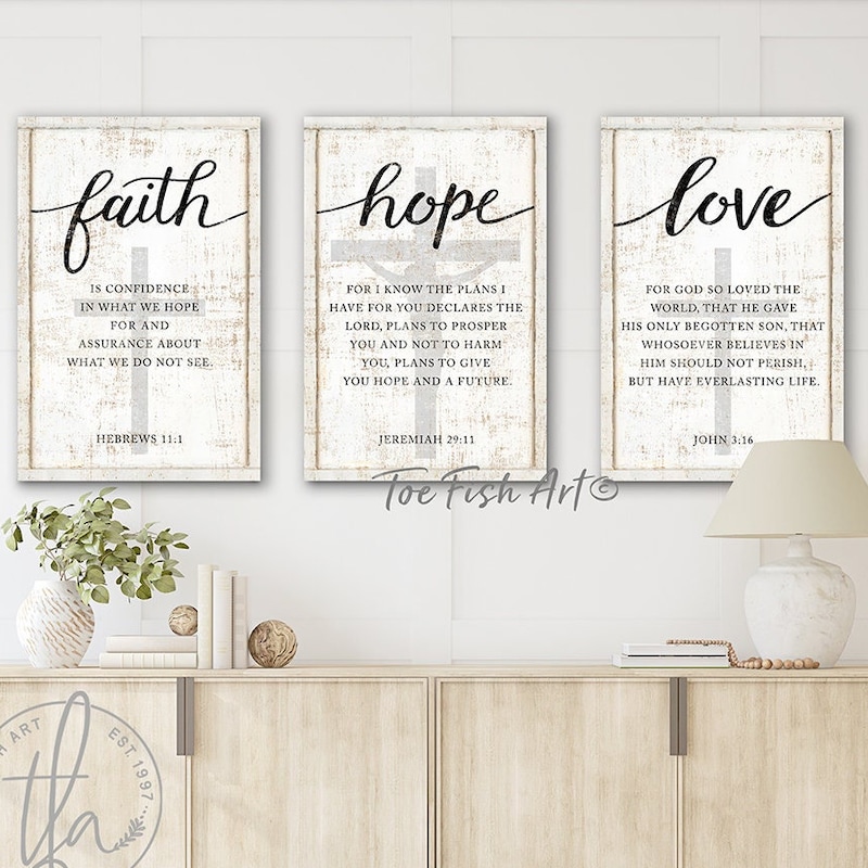 Rustic Christian Wall Art - Etsy