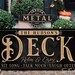 Personalized Deck Sign Back Porch Backyard Bar and Grill Pool - Etsy