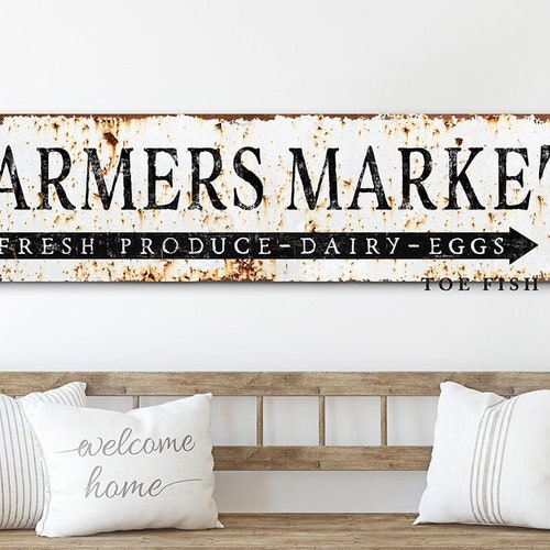 Personalized Kitchen Sign Vintage Modern Farmhouse Wall Decor | Etsy