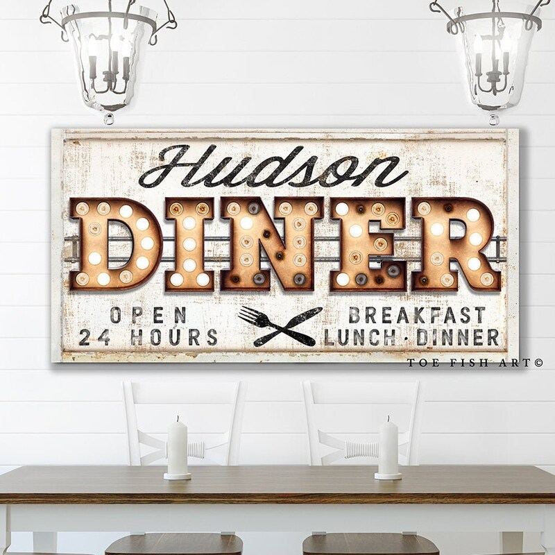 Vintage Diner Sign - Etsy