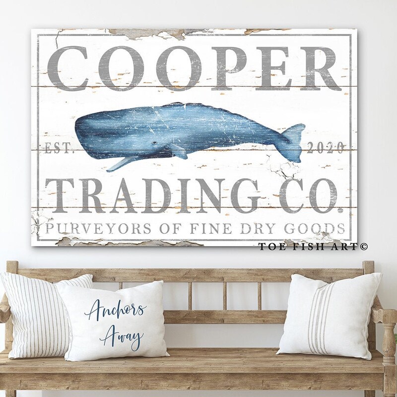 Whale Trade Sign - Etsy