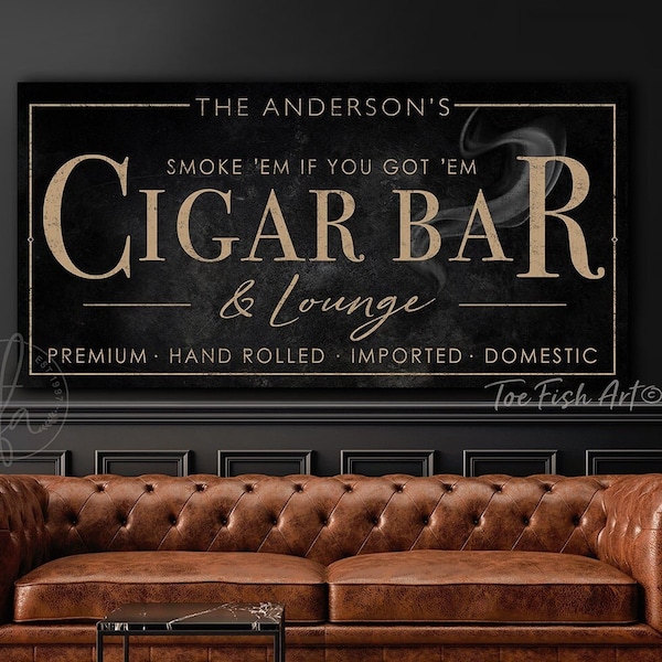 Cigar Bar Sign - Etsy