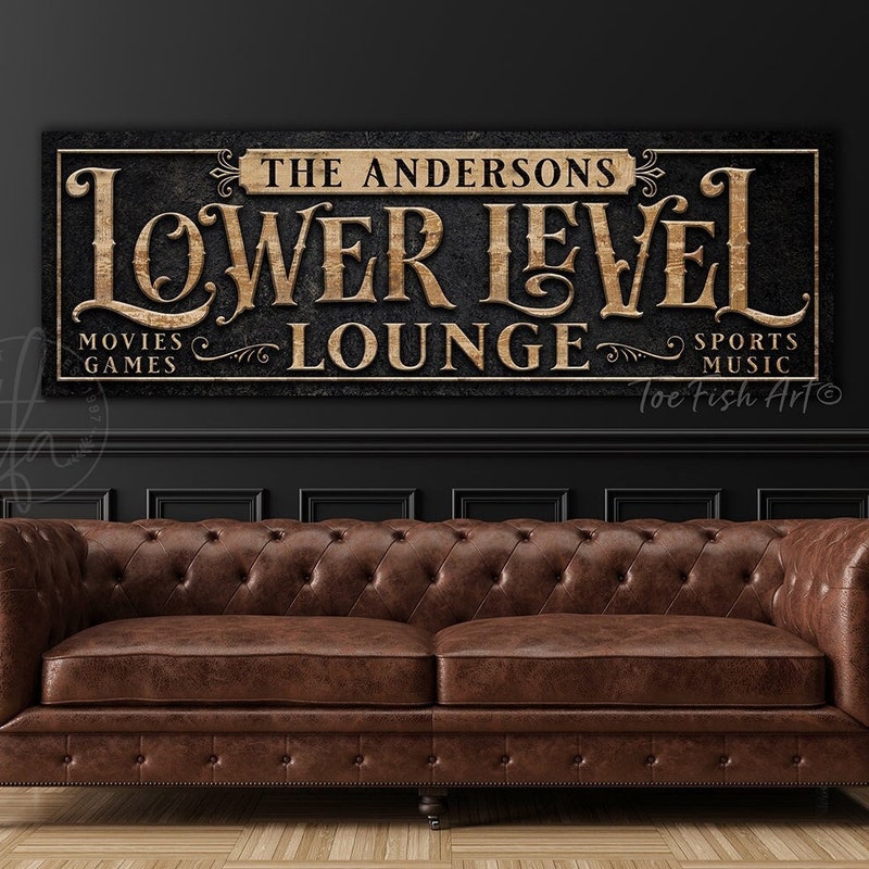 Lower Level Sign - Etsy