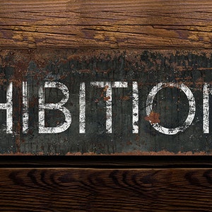 Prohibition Bar Sign Man Cave Art Bourbon Whiskey Father's Day Gift ...