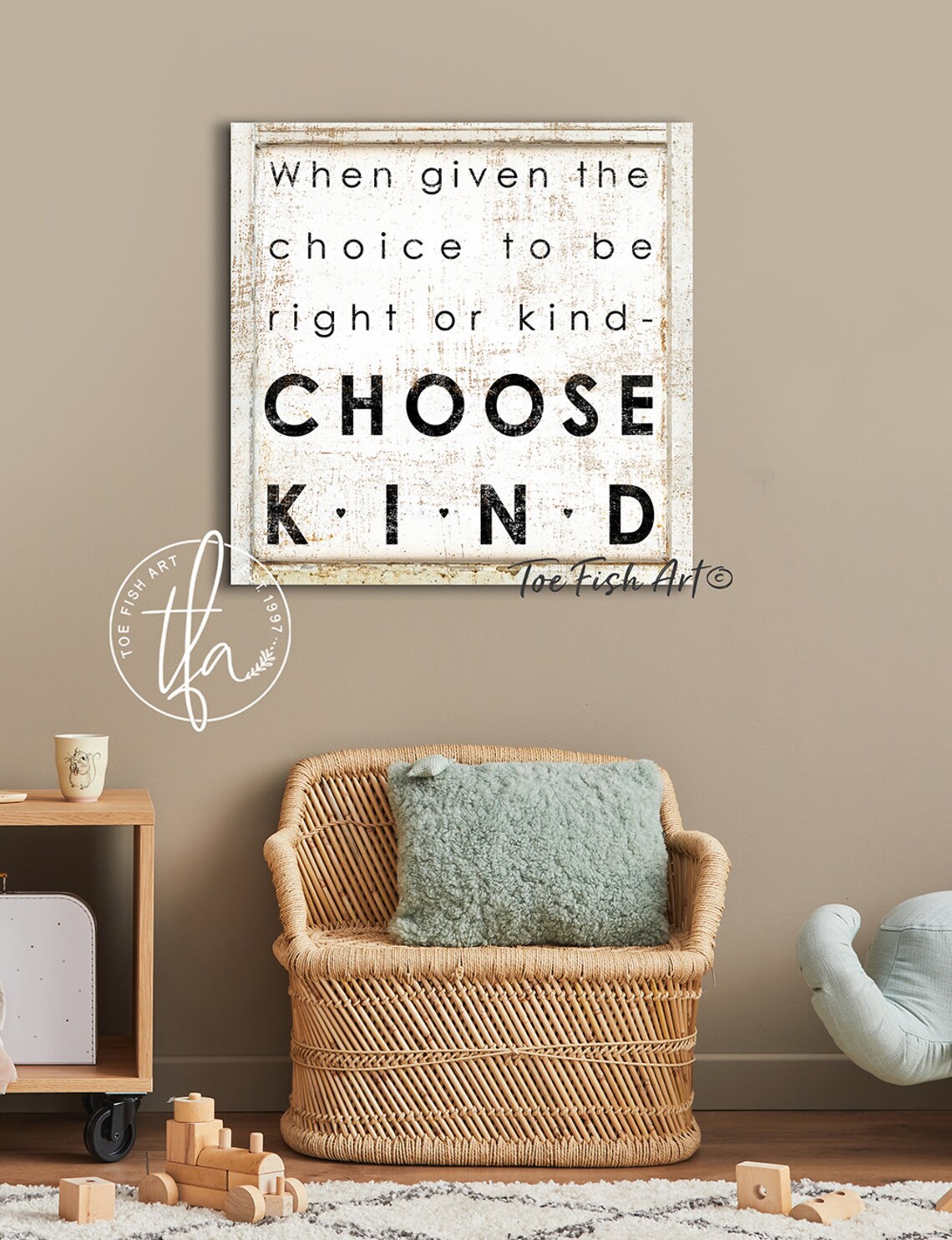 When Given the Choice to Be Right or Kind Choose Kind Sign | Etsy