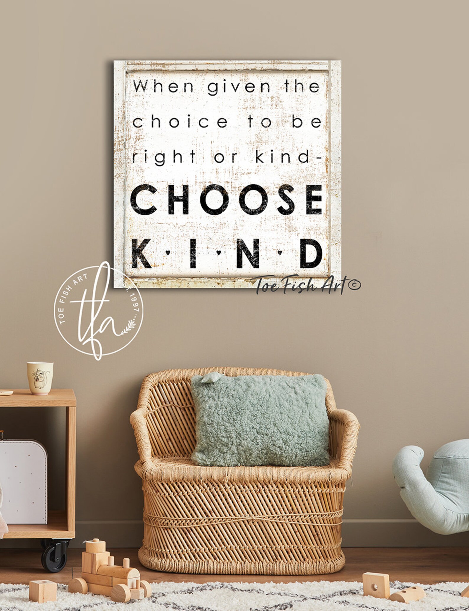 When Given the Choice to Be Right or Kind Choose Kind Sign | Etsy