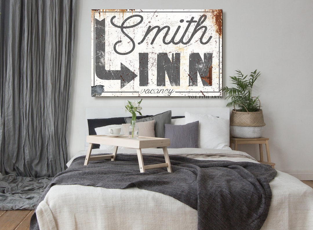 Vintage Inn Sign Family Name Sign Last Name Established Signs Gift for ...
