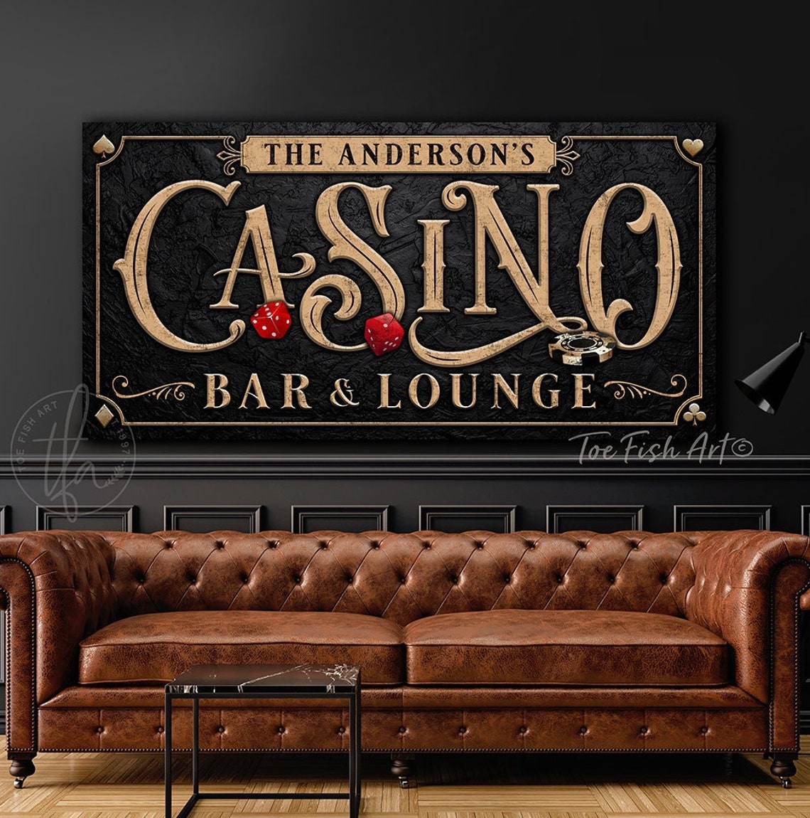 Casino Bar & Lounge Personalized Sign Poker Room Customized - Etsy