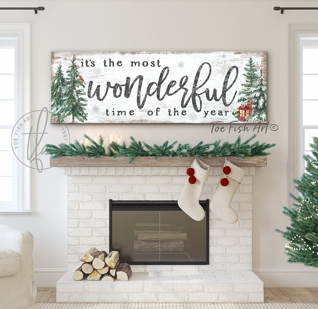 It's the Most Wonderful Time of the Year Sign Holiday Fun - Etsy