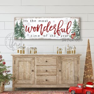 It's the Most Wonderful Time of the Year Sign Holiday Modern Farmhouse ...