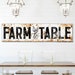 Farm to Table Modern Farmhouse Decor Distressed Farm Sign Large Rustic ...
