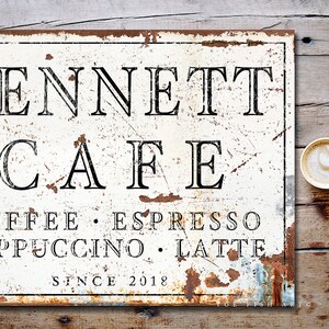 Coffee Sign Coffee Bar CUSTOM Kitchen Decor Personalized Name - Etsy
