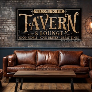 Custom Bar Sign Tavern & Lounge Personalized Family Name Signs ...