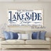 Lake House Sign Personalized Lakeside Lounge Signs Custom Family Name ...