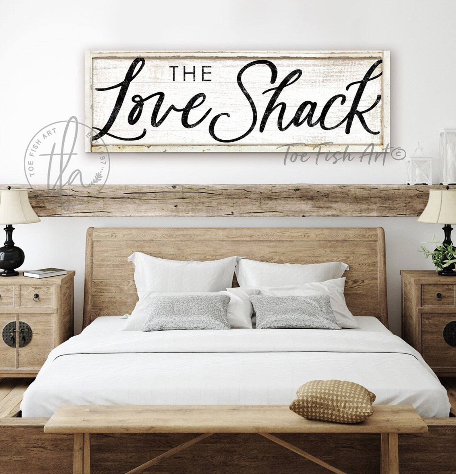 Love Shack Sign Master Bedroom Signs Living Room Art Modern Farmhouse ...