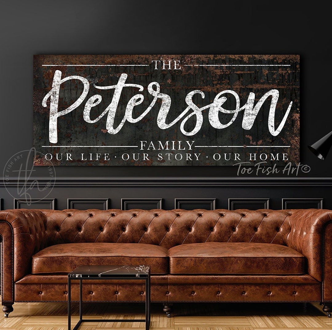 Rustic Established Sign Custom Last Name Family Sign Modern Farmhouse ...