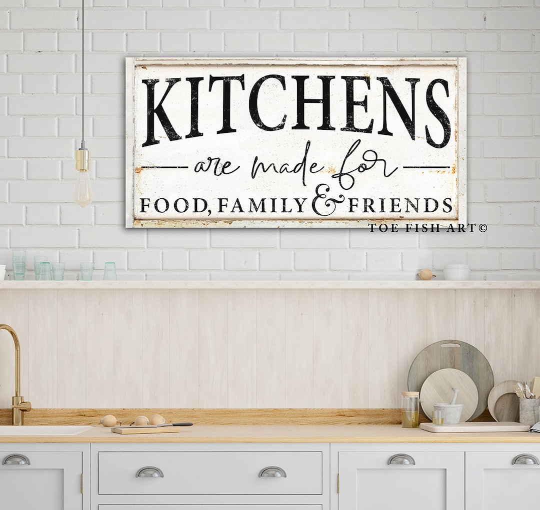 KITCHEN Gathering Place Sign Kitchens Are Made for Food Family ...