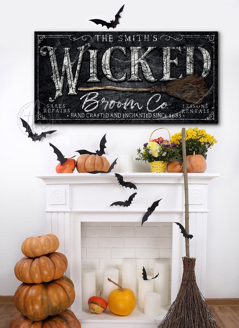 Wicked Witch Sign Halloween Decoration Bed & Breakfast - Etsy
