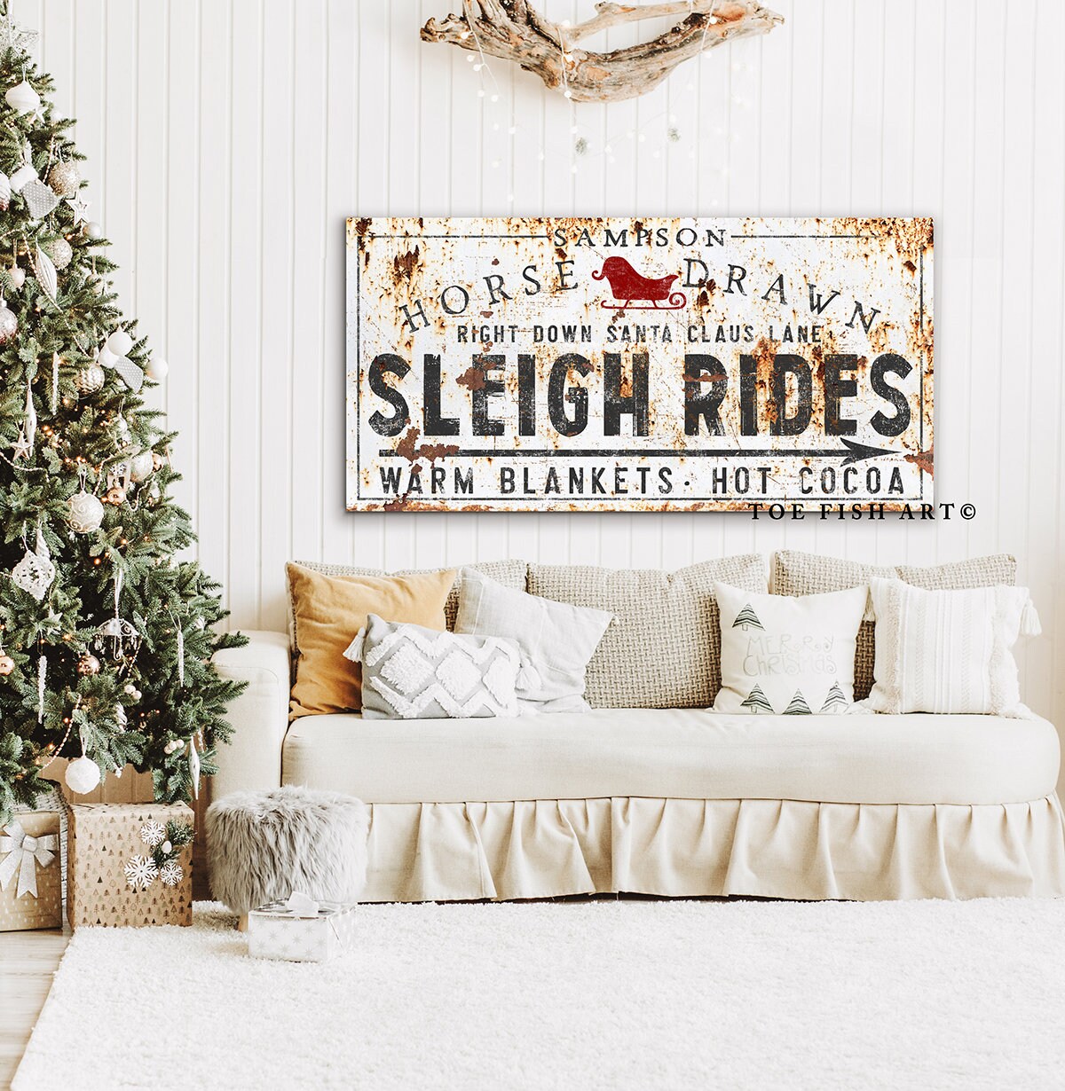 Sleigh Ride Sign Sleigh Rides Holiday Fun Farmhouse Christmas | Etsy