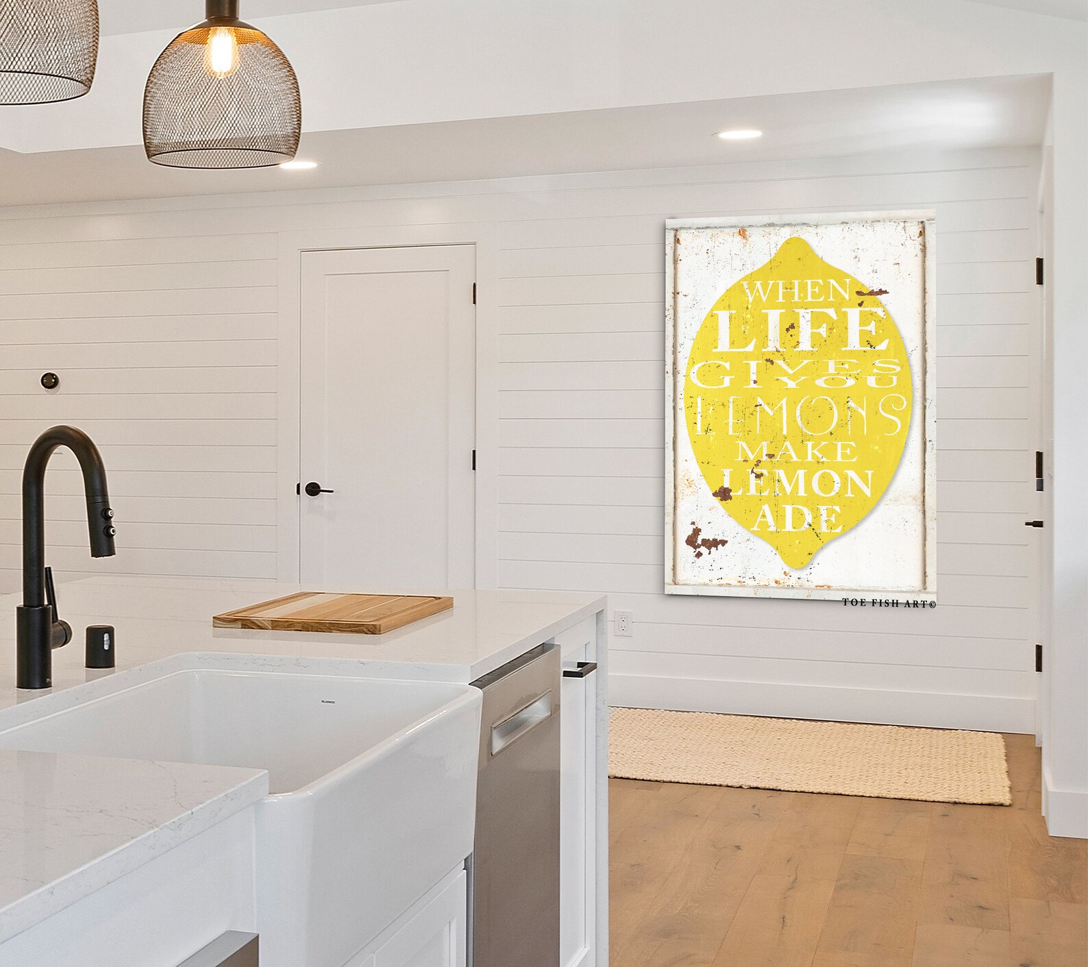 When Life Gives You Lemons Make Lemonade Modern Farmhouse Wall - Etsy