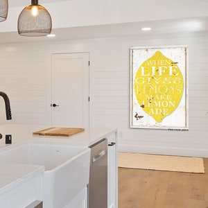 When Life Gives You Lemons Make Lemonade Modern Farmhouse Wall Decor ...