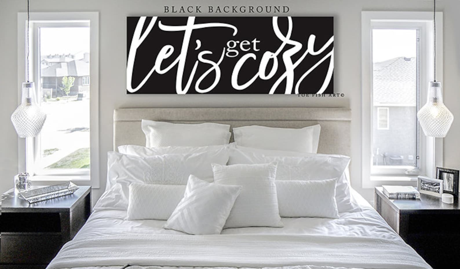 Let's Get Cozy Sign Modern Farmhouse Home Decor Rustic - Etsy