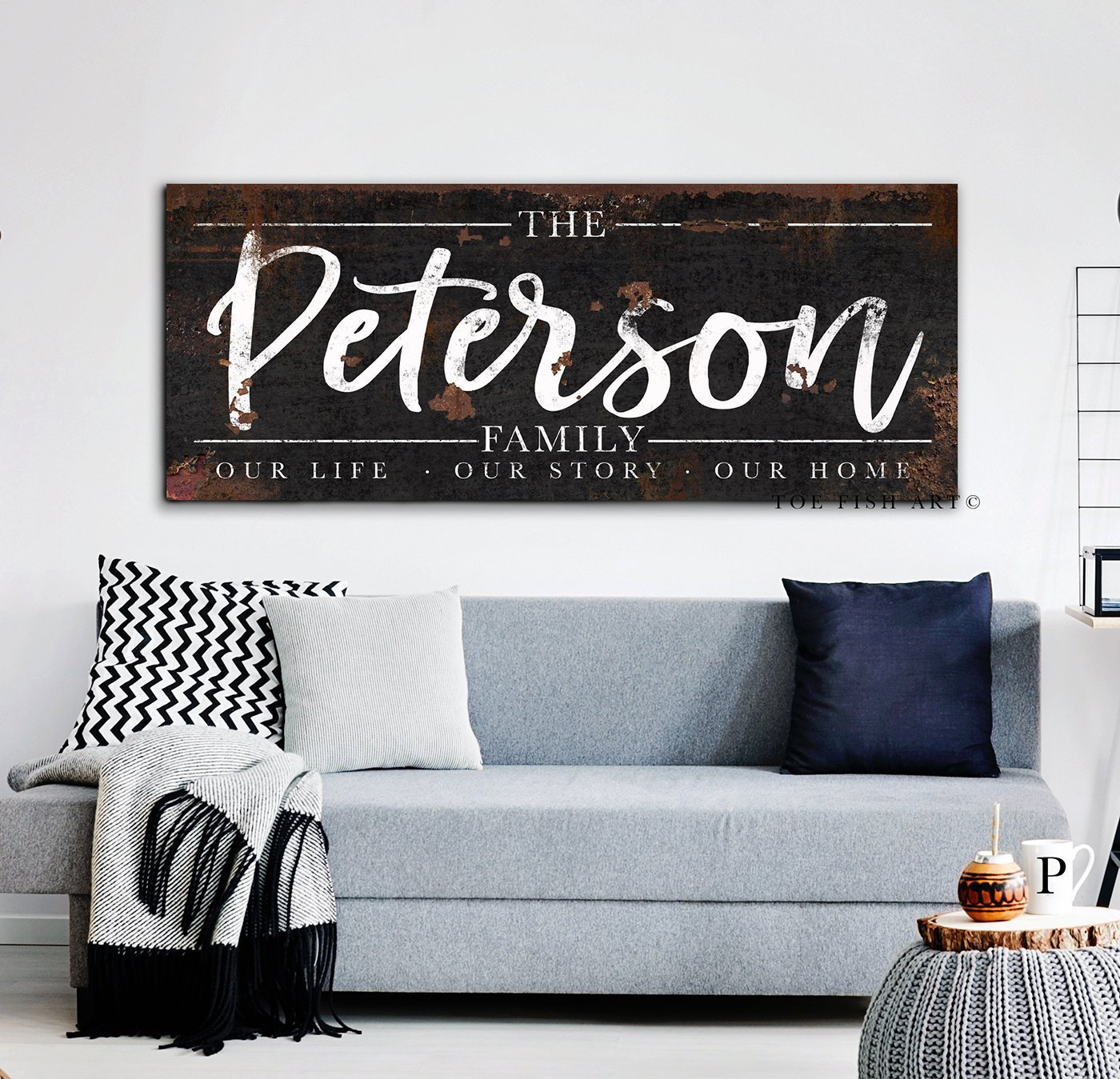 Rustic Established Sign Custom Last Name Family Sign Modern | Etsy