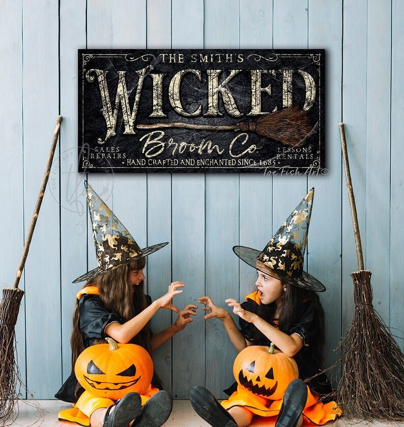 Wicked Witch Sign Halloween Decoration Bed & Breakfast - Etsy