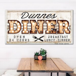 Rustic Farmhouse Kitchen Decor Custom Family Name Established Sign ...