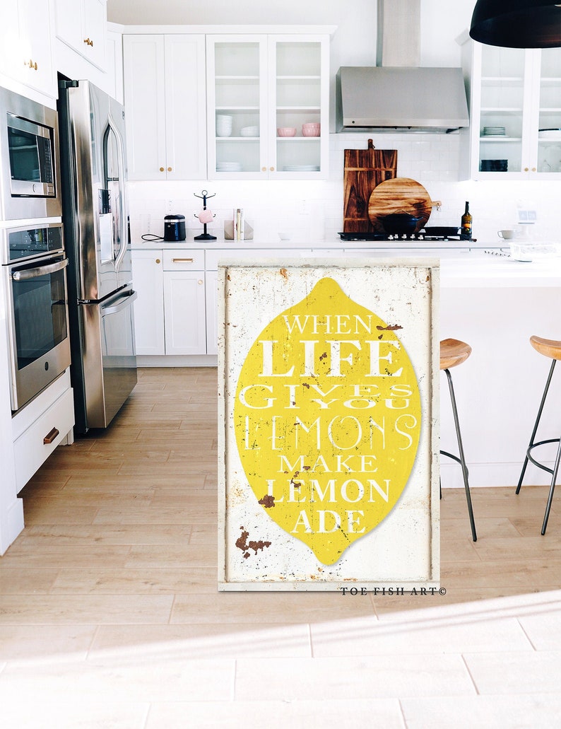 When Life Gives You Lemons Make Lemonade Modern Farmhouse Wall Decor ...