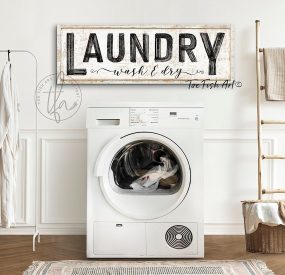 Modern Laundry Room Signs