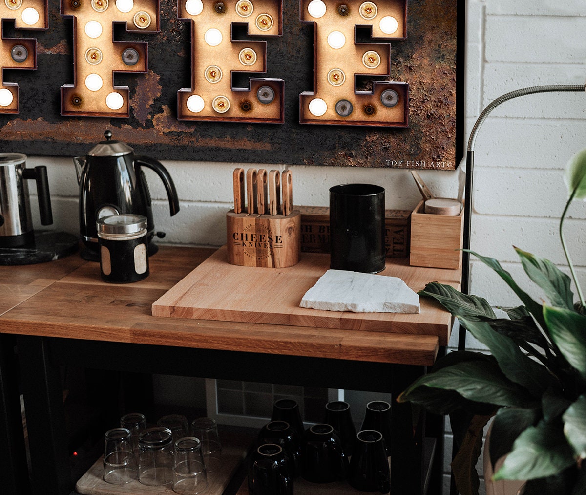 Coffee Sign Coffee Bar Sign Coffee Marquee Print Kitchen Decor | Etsy