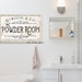 PERSONALIZED Custom Powder Room Sign Bathroom Family Name and Co Sign ...
