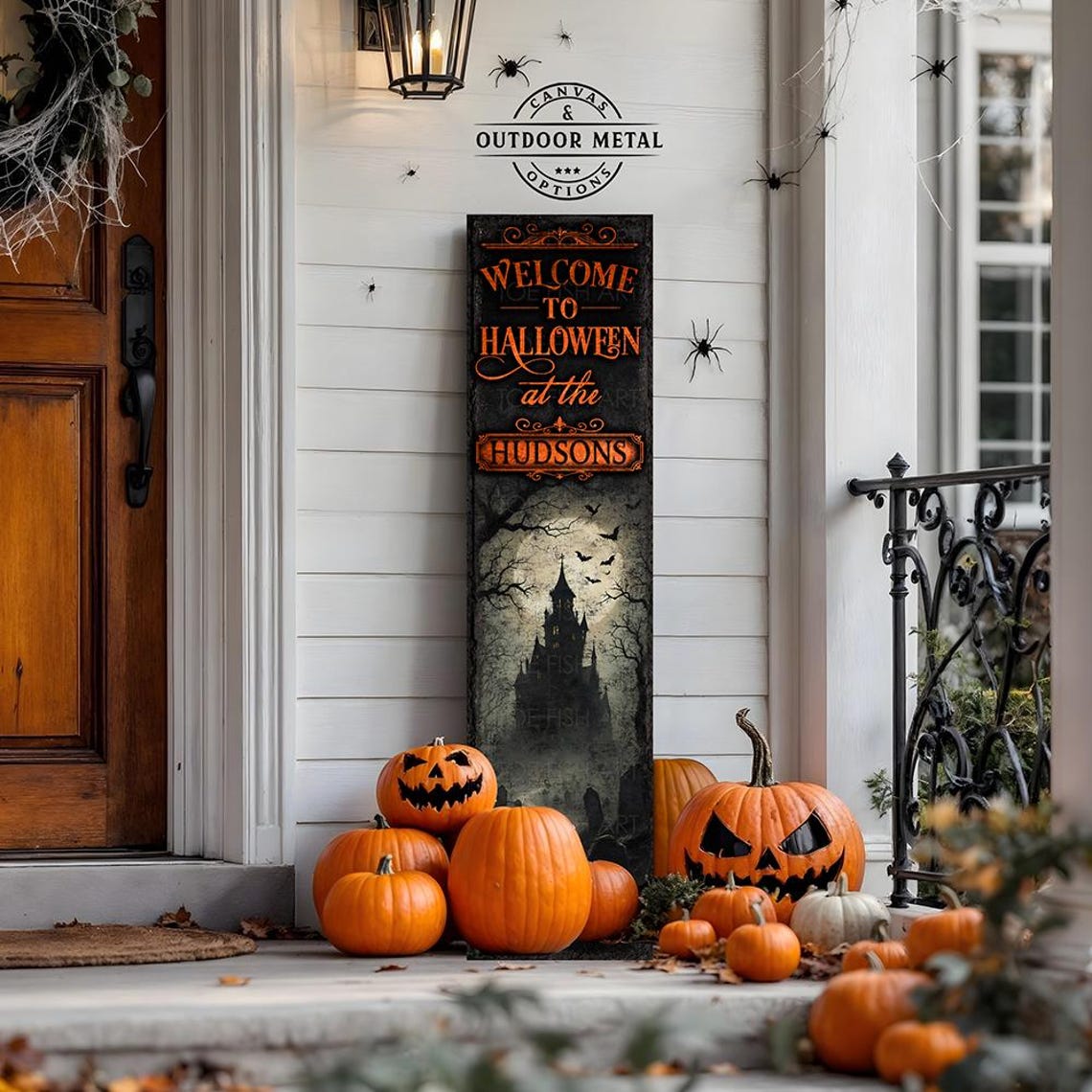 Personalized Halloween Porch Sign – Haunted House Welcome Fall ...