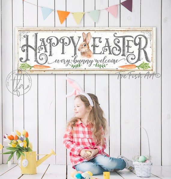 Vintage Happy Easter Sign