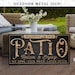 Personalized Patio Sign Backyard Bar and Grill Pool Deck Custom Name ...