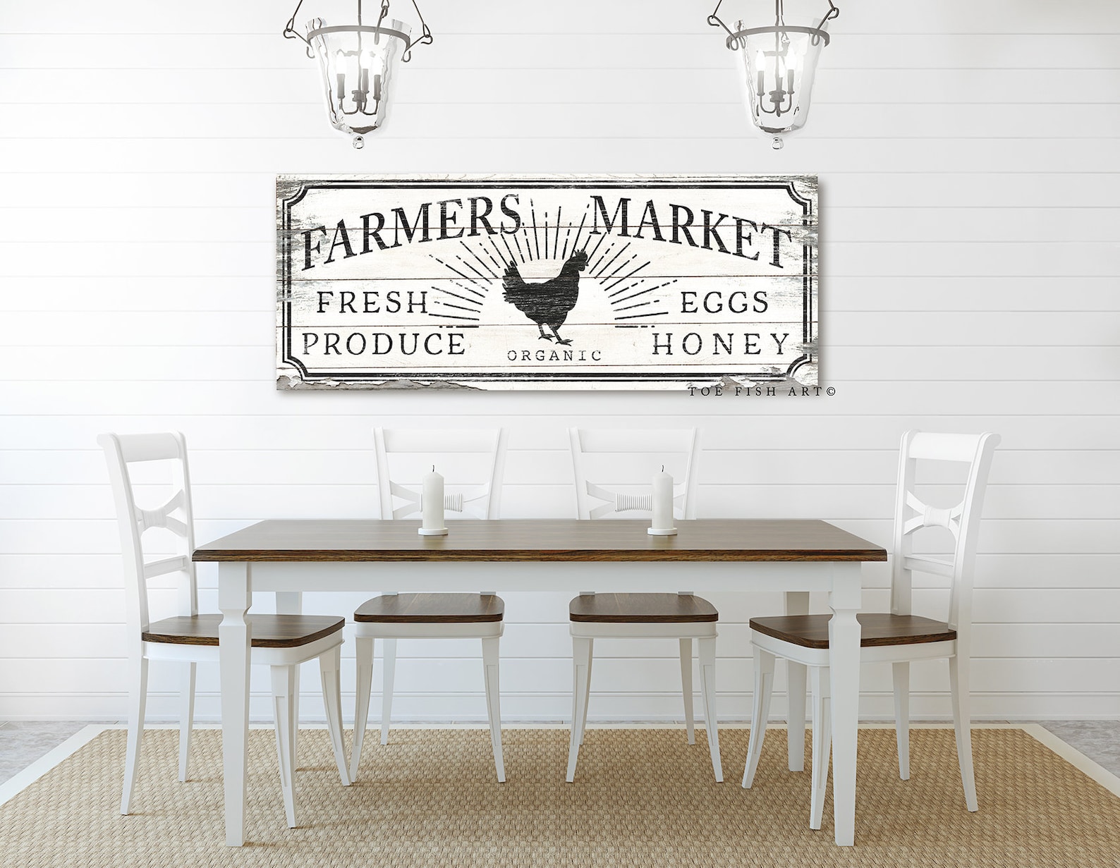 Farmer's Market Sign Rustic Farmhouse Wall Decor Gift for | Etsy
