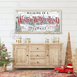 Winter Wonderland Christmas Sign – Personalized Family, Modern ...